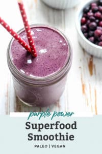 Purple Power Superfood Smoothie • Fit Mitten Kitchen