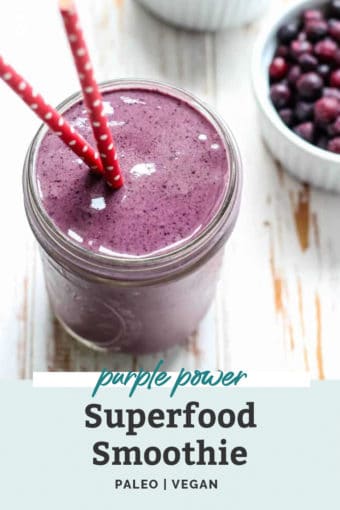 Purple Power Superfood Smoothie • Fit Mitten Kitchen