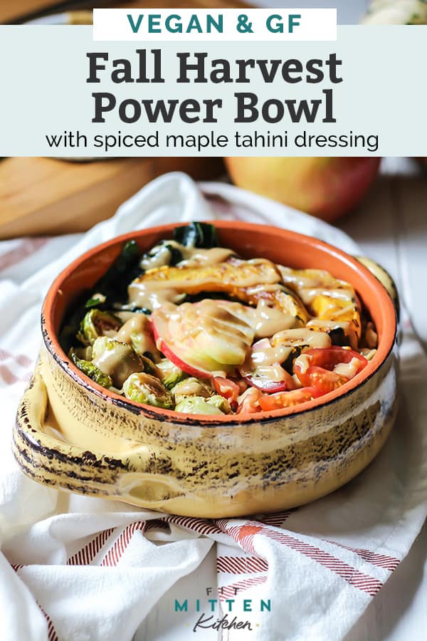 Fall Harvest Power Bowl with Spiced Maple Tahini Dressing • Fit Mitten ...