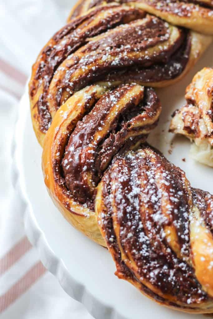 2-Ingredient Chocolate Braided Bread • Fit Mitten Kitchen