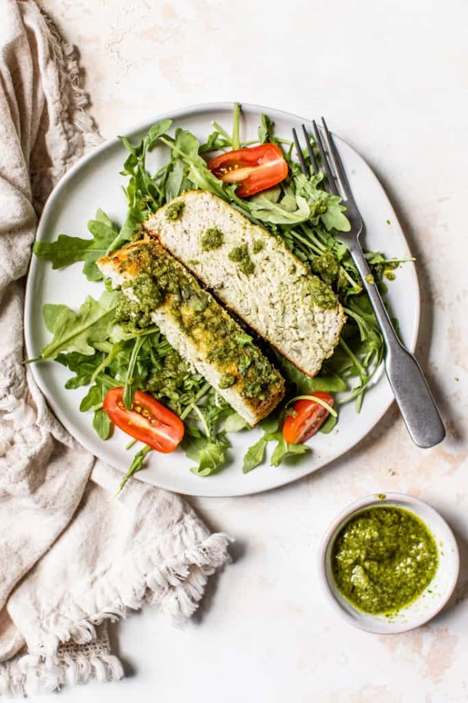Pesto Turkey Meatloaf {paleo, Whole30®} • Fit Mitten Kitchen
