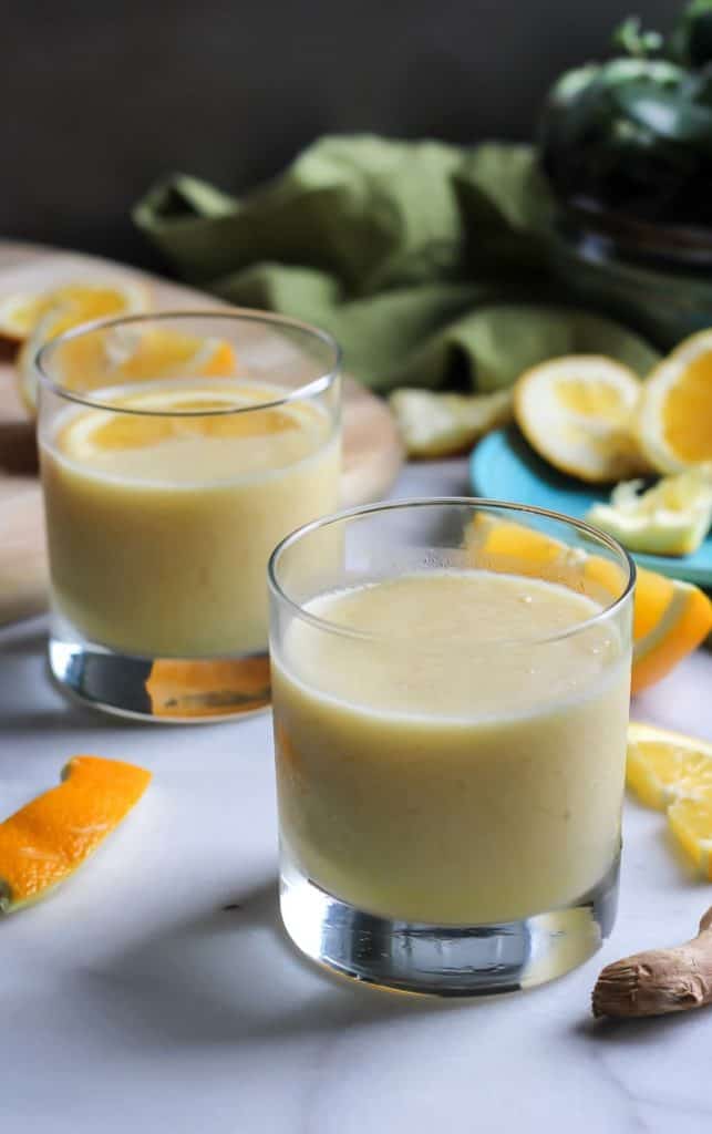 Creamy Citrus Ginger Smoothie • Fit Mitten Kitchen