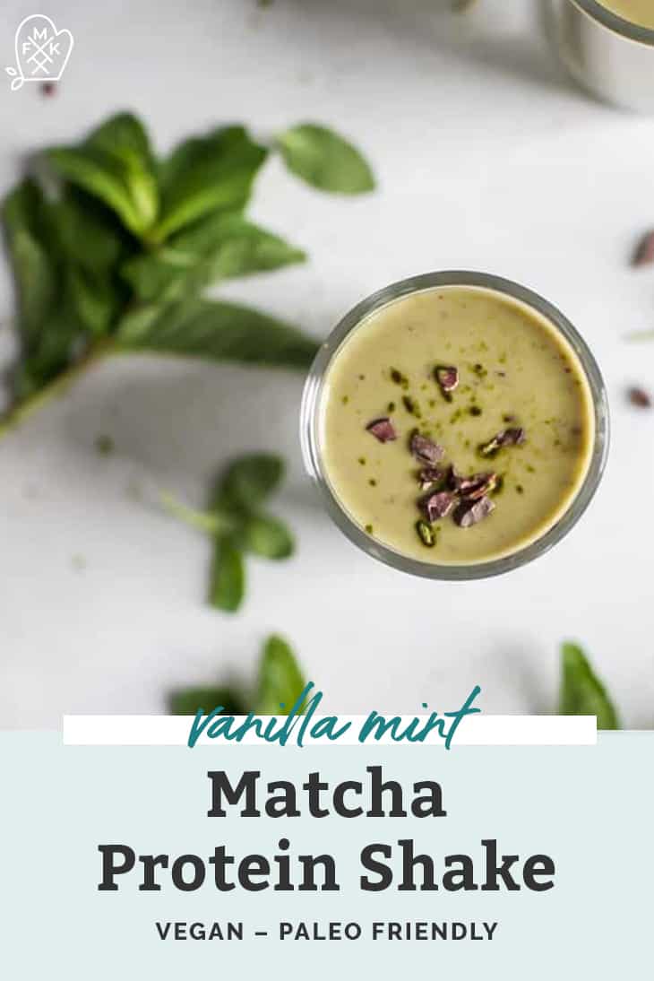 Vanilla Mint Matcha Protein Shake • Fit Mitten Kitchen