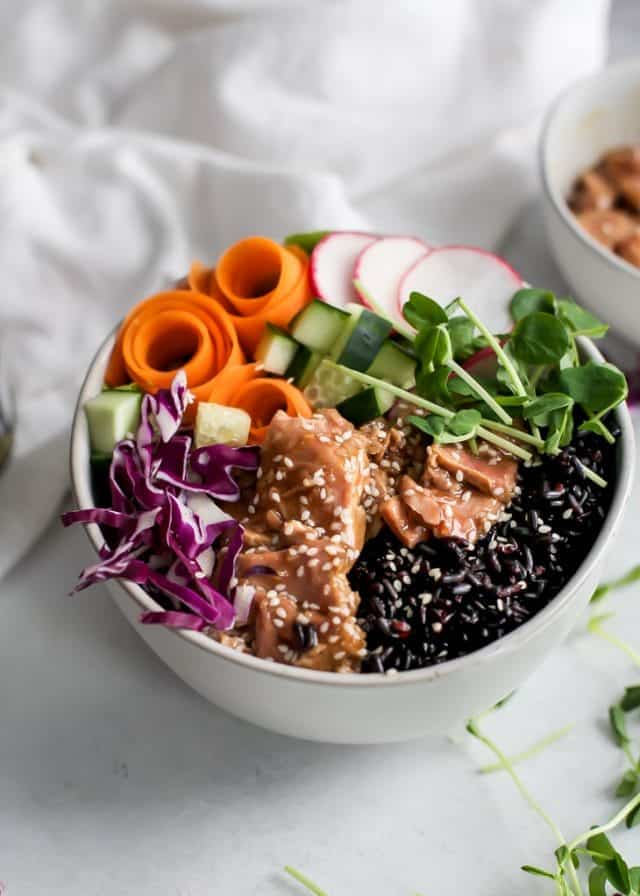 Teriyaki Ahi Tuna Forbidden Bowl • Fit Mitten Kitchen