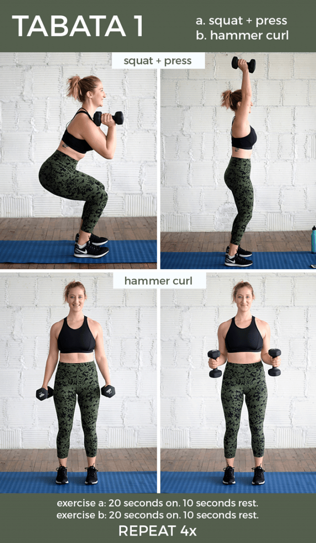 30-Minute Dumbbell Tabata Workout • Fit Mitten Kitchen