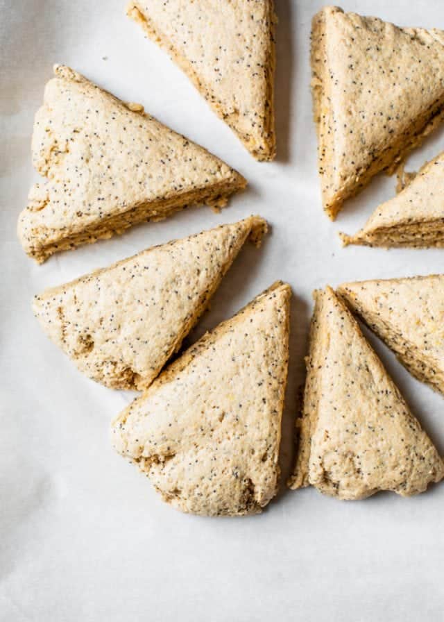 Lemon Poppy Seed Scones (vegan recipe) • Fit Mitten Kitchen
