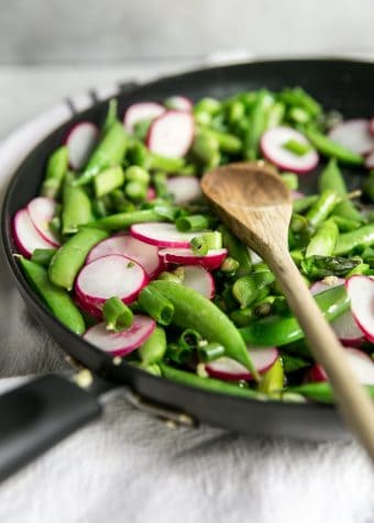 Spring Vegetable Stir Fry {easy recipe} • Fit Mitten Kitchen