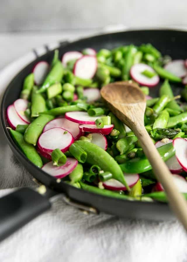 Spring Vegetable Stir Fry {easy recipe} • Fit Mitten Kitchen