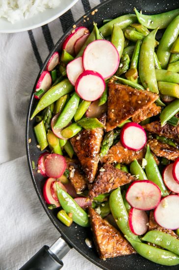 Spring Vegetable Stir Fry {easy recipe} • Fit Mitten Kitchen