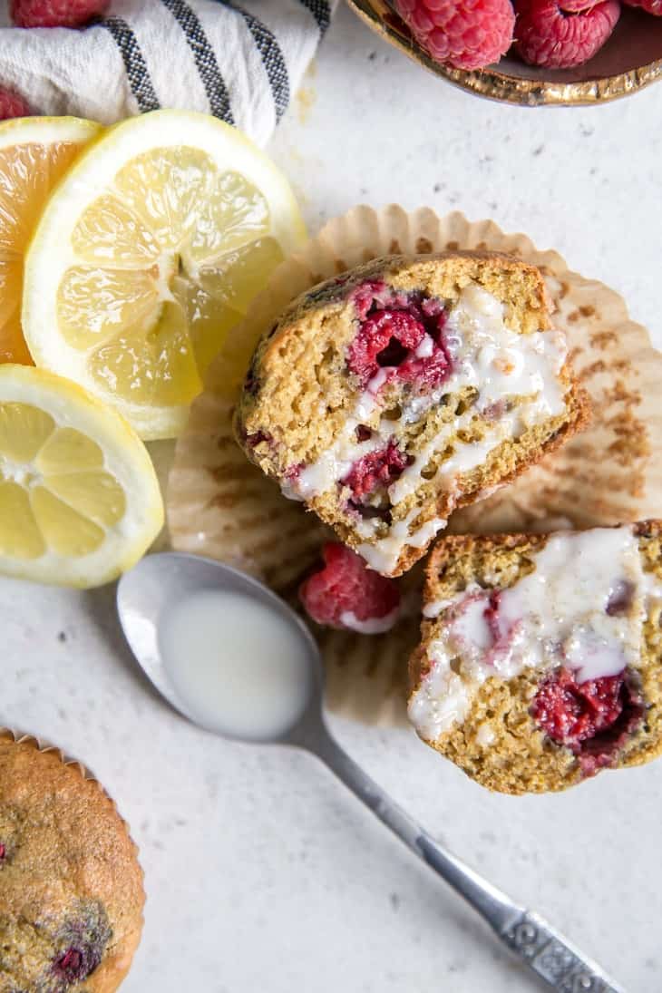 Lemon Raspberry Muffins • Fit Mitten Kitchen