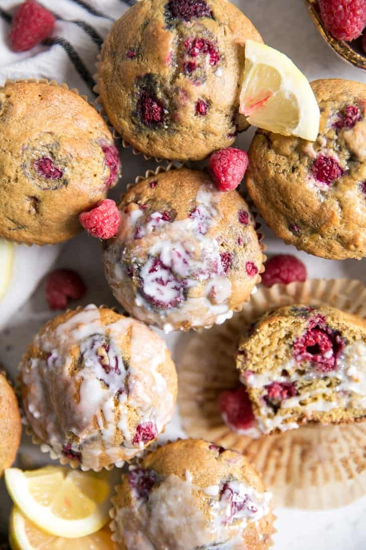 Lemon Raspberry Muffins • Fit Mitten Kitchen