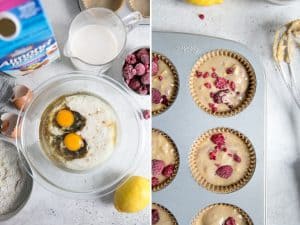 Lemon Raspberry Muffins • Fit Mitten Kitchen