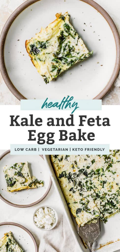 Easy Kale & Feta Egg Bake • Fit Mitten Kitchen