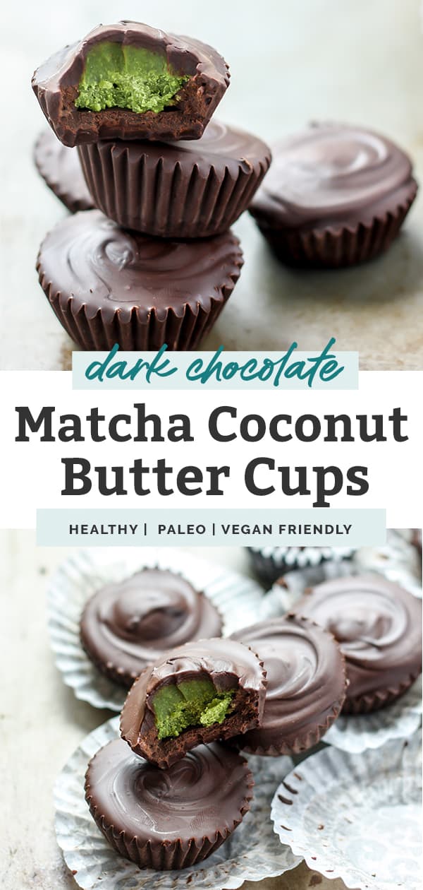 5-Ingredient Chocolate Matcha Coconut Butter Cups {vegan} • Fit Mitten ...