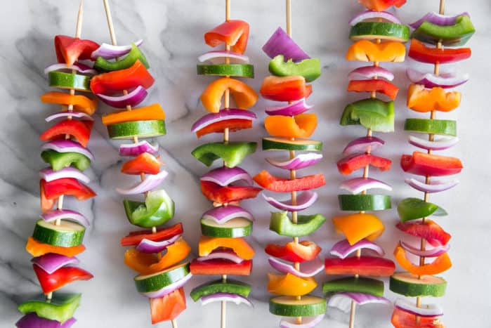 Grilled Veggie Kabobs • Fit Mitten Kitchen