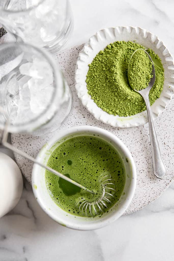 Easy Iced Matcha Latte Recipe {vegan} • Fit Mitten Kitchen