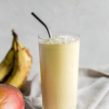 Easy Mango Smoothie {vegan friendly} • Fit Mitten Kitchen