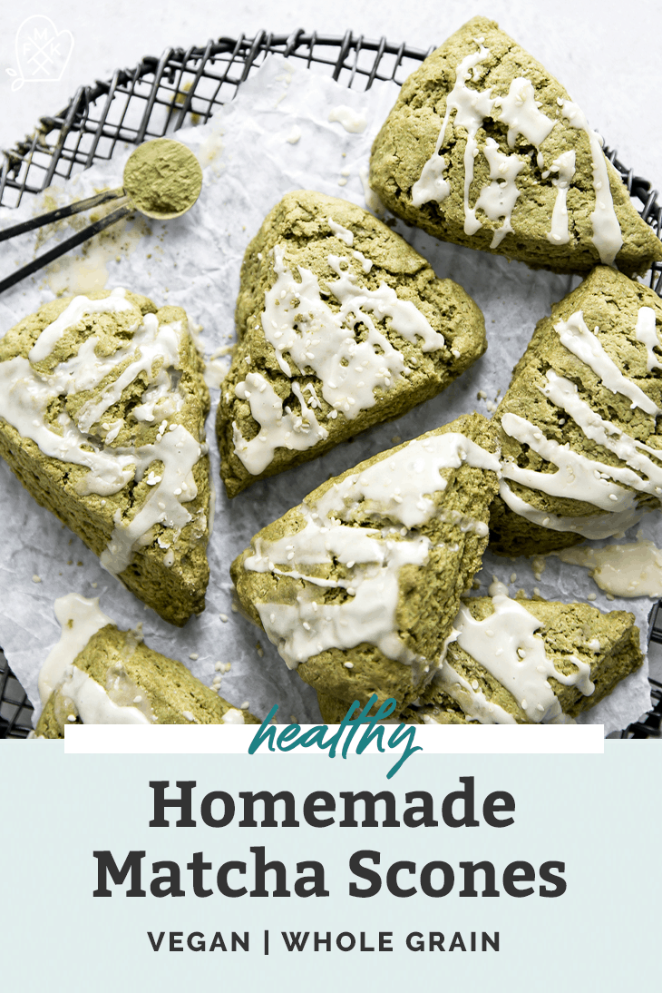 The Best Matcha Scones {vegan recipe} • Fit Mitten Kitchen