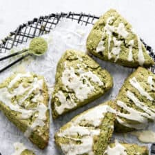 The Best Matcha Scones {vegan recipe} • Fit Mitten Kitchen