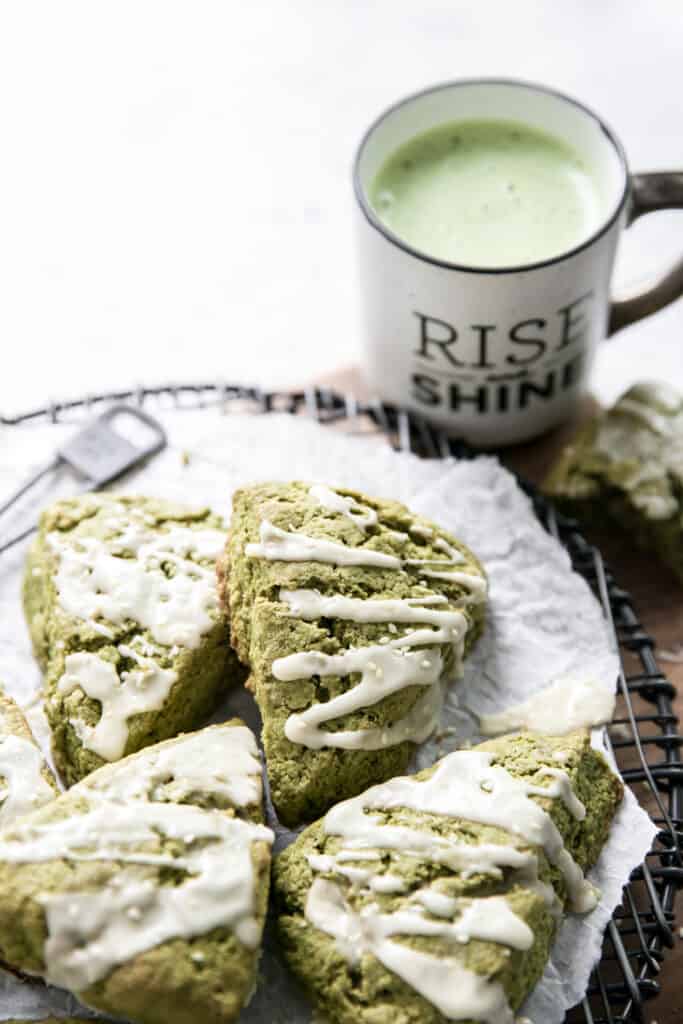 The Best Matcha Scones {vegan recipe} • Fit Mitten Kitchen