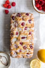 Lemon Raspberry Loaf • Fit Mitten Kitchen