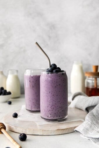 The Best Blueberry Banana Smoothie • Fit Mitten Kitchen