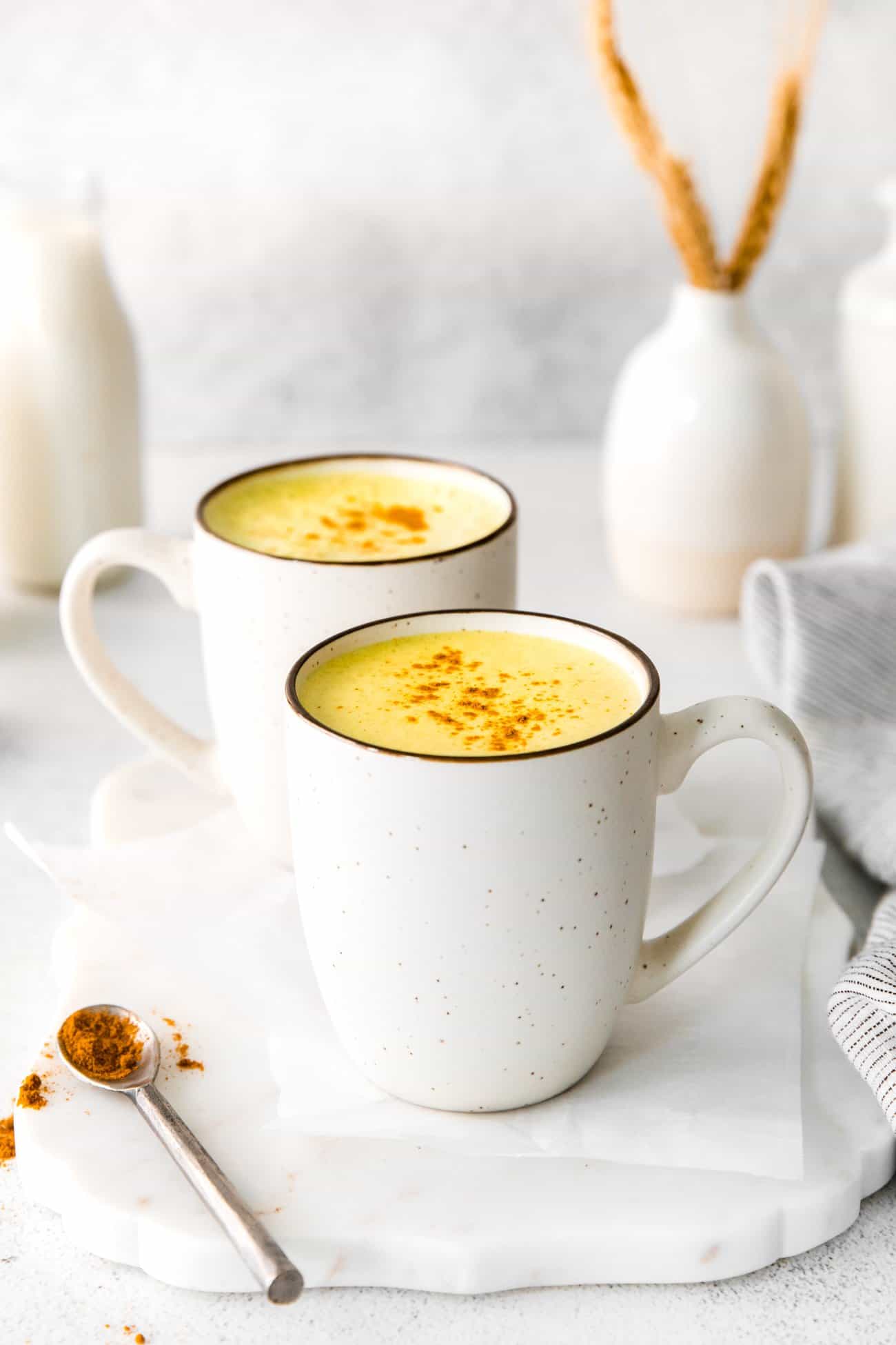 Golden Milk Recipe {turmeric latte} • Fit Mitten Kitchen