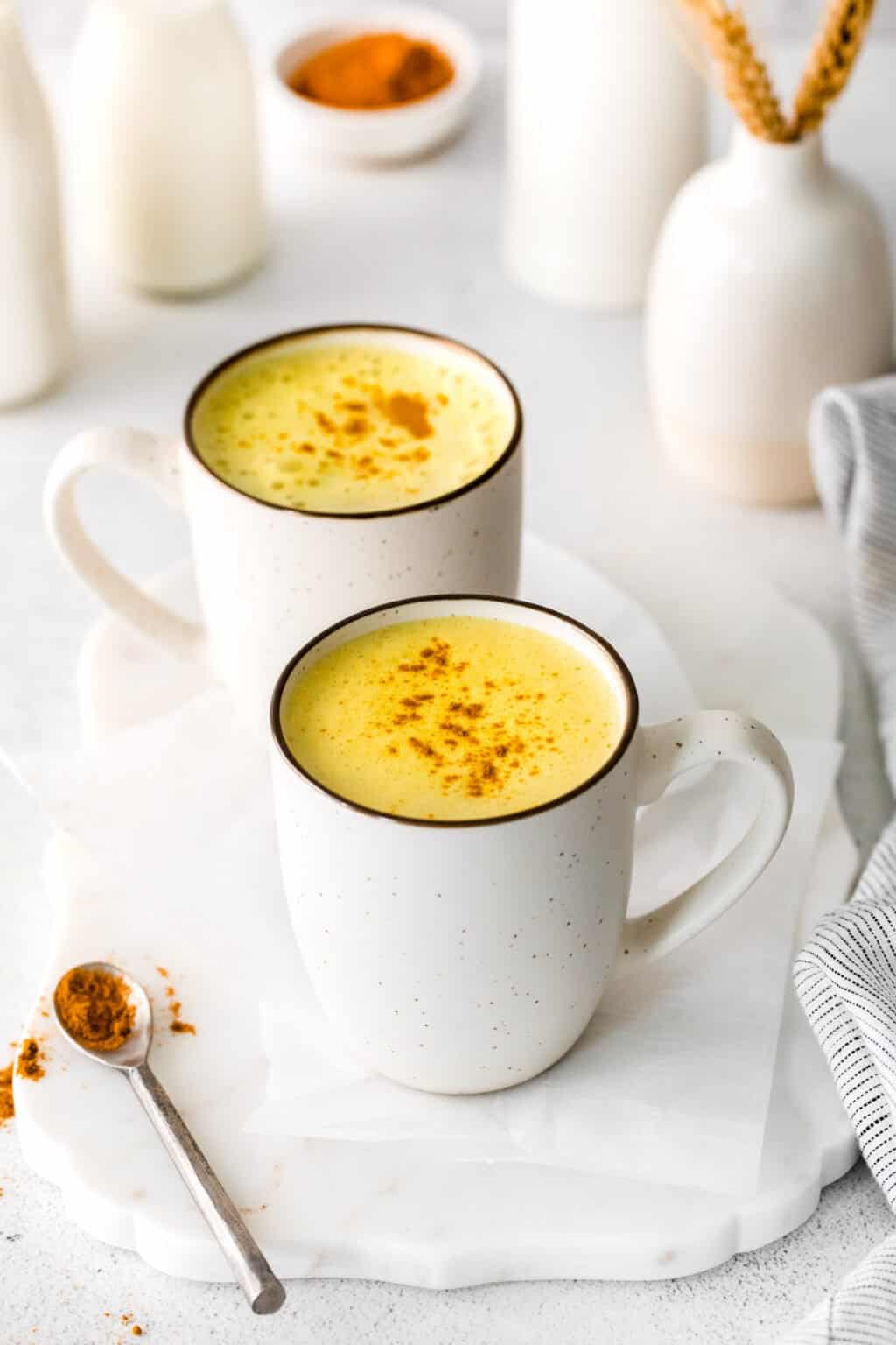 Golden Milk Recipe {turmeric latte} • Fit Mitten Kitchen