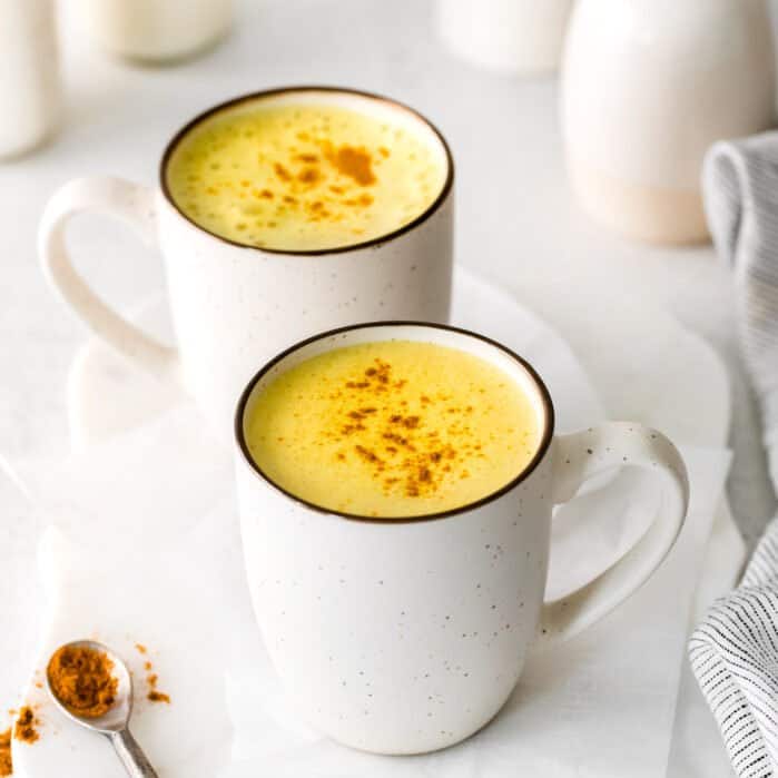 Golden Milk Recipe {turmeric latte} • Fit Mitten Kitchen