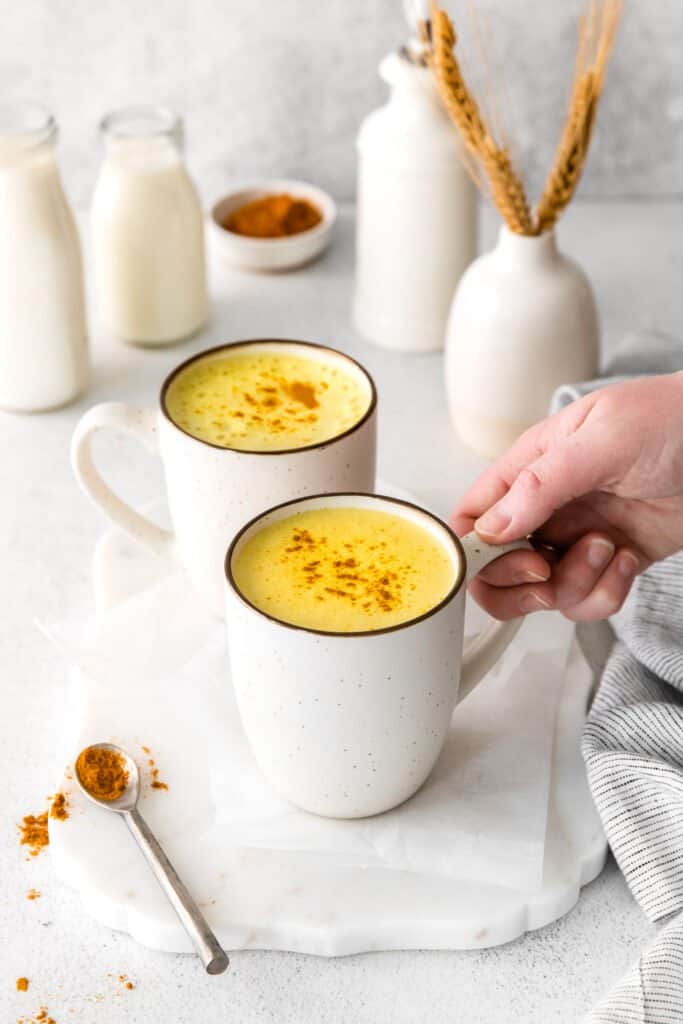 Golden Milk Recipe {turmeric latte} • Fit Mitten Kitchen