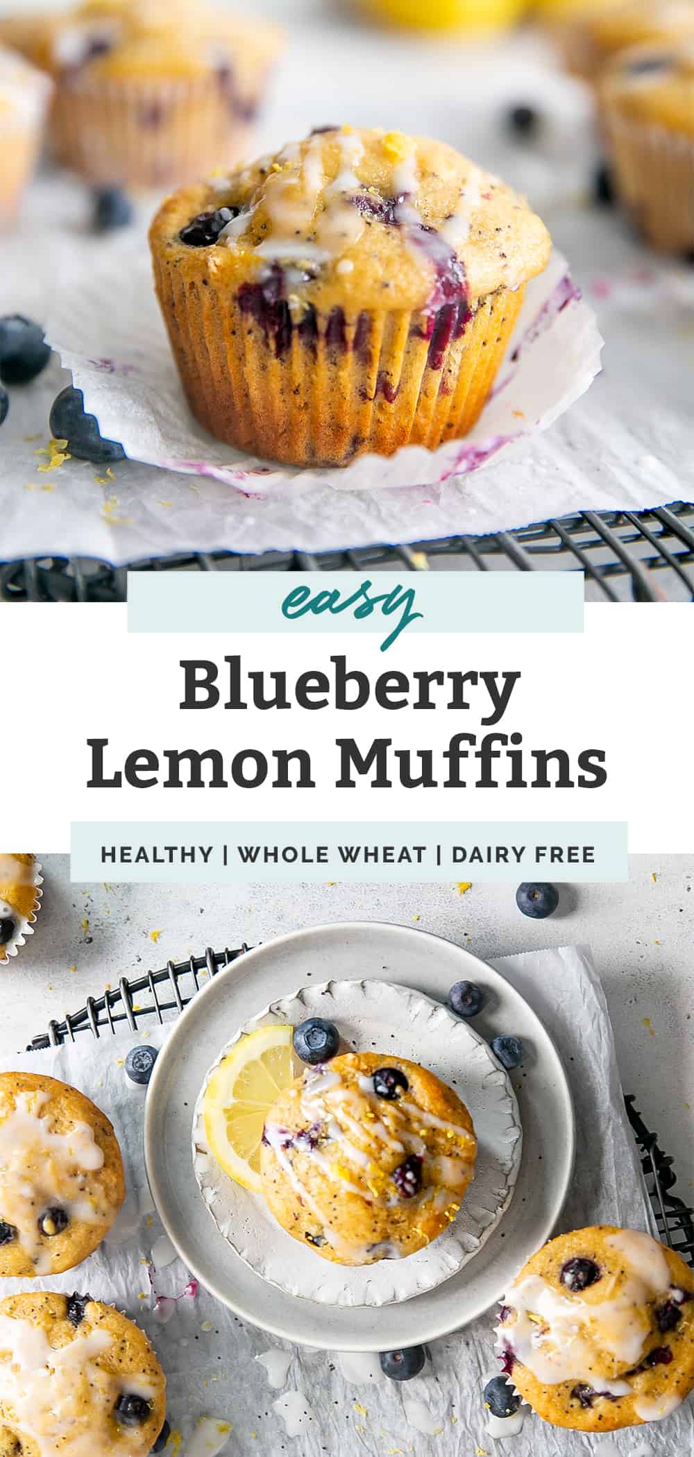 Lemon Blueberry Muffins • Fit Mitten Kitchen