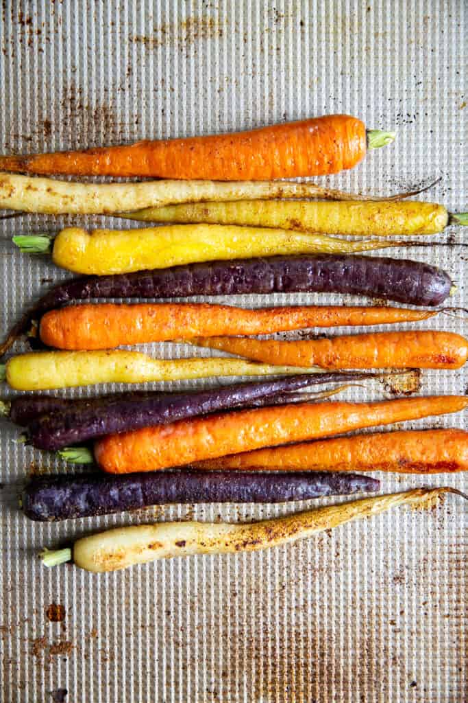 Roasted Rainbow Carrots • Fit Mitten Kitchen