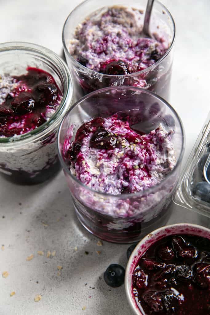 The Best Blueberry Overnight Oats • Fit Mitten Kitchen