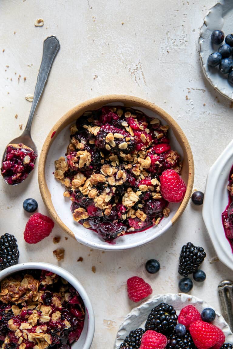 Triple Berry Crisp • Fit Mitten Kitchen