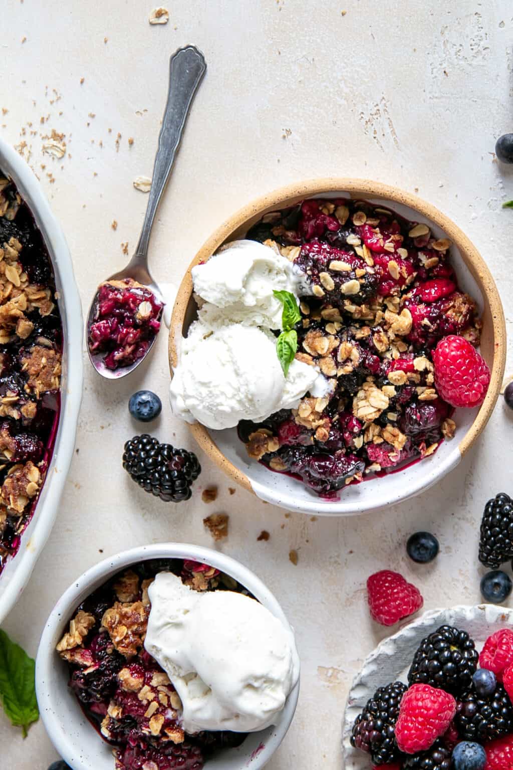 Triple Berry Crisp • Fit Mitten Kitchen