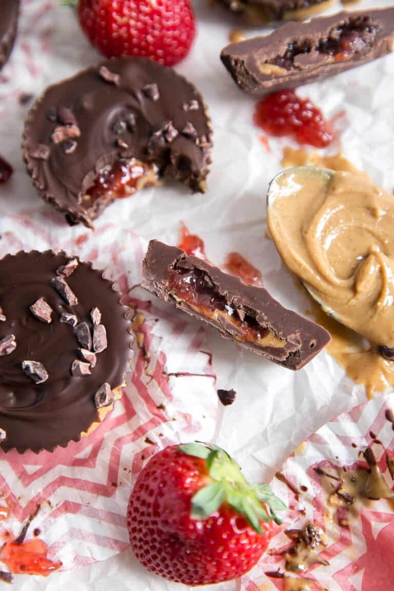 Peanut Butter & Jelly Cups • Fit Mitten Kitchen