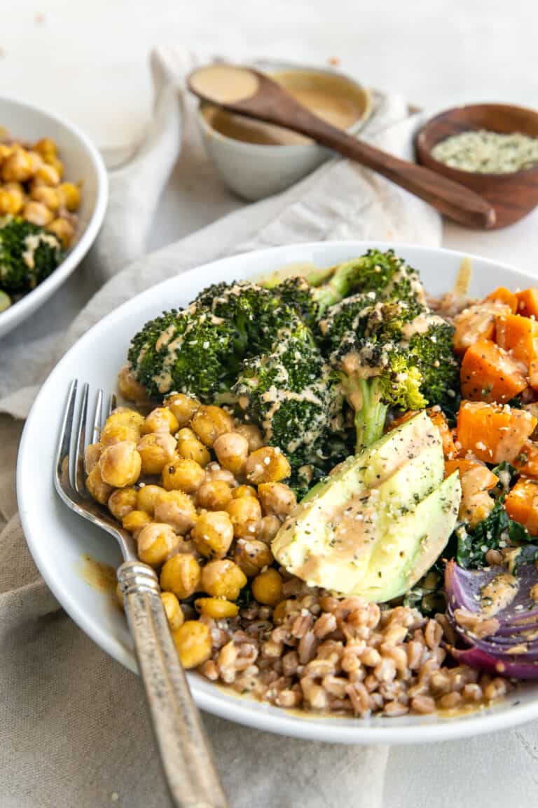 Broccoli Sweet Potato Bowl • Fit Mitten Kitchen