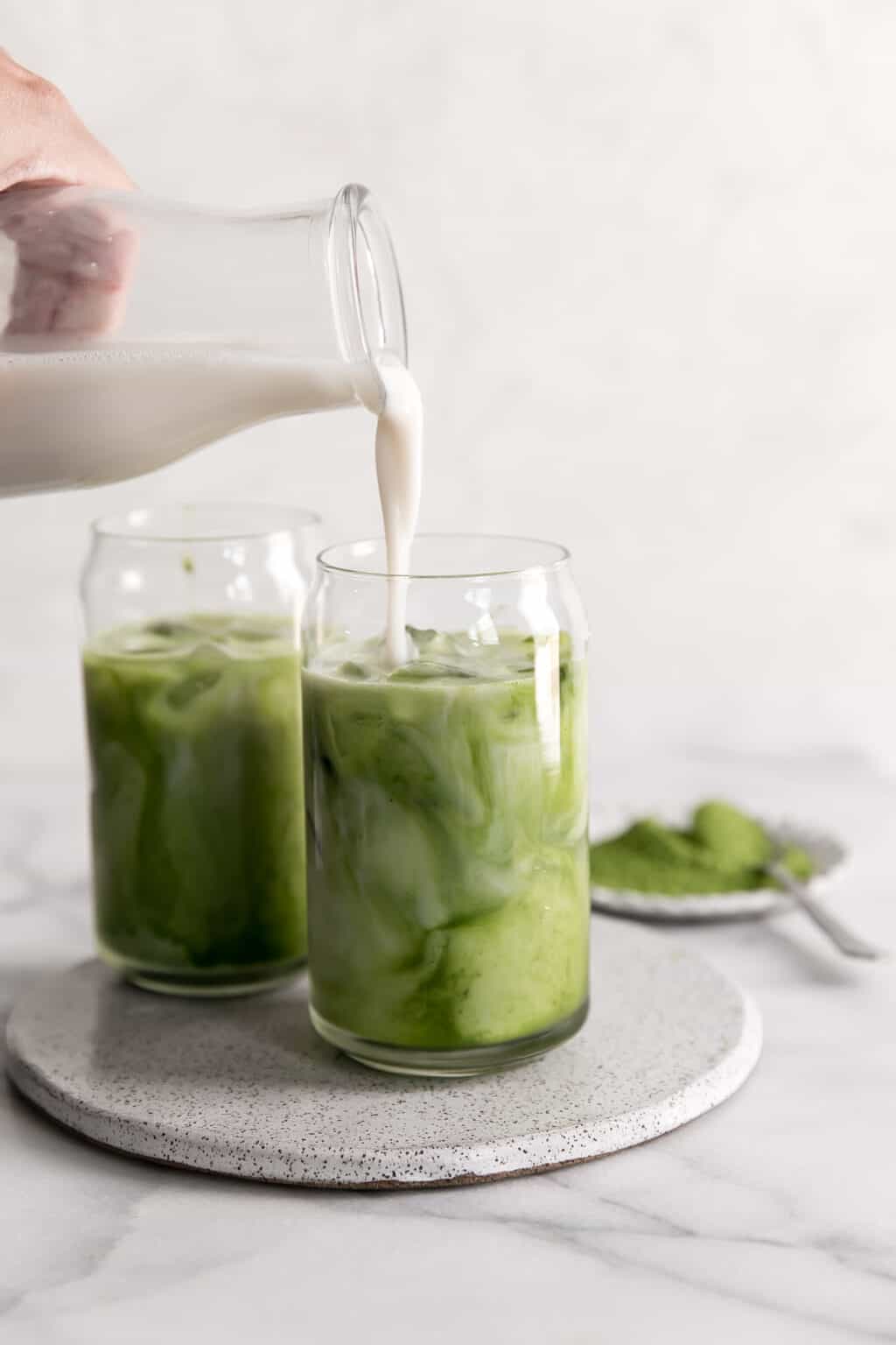 Iced Matcha Latte Recipe • Fit Mitten Kitchen