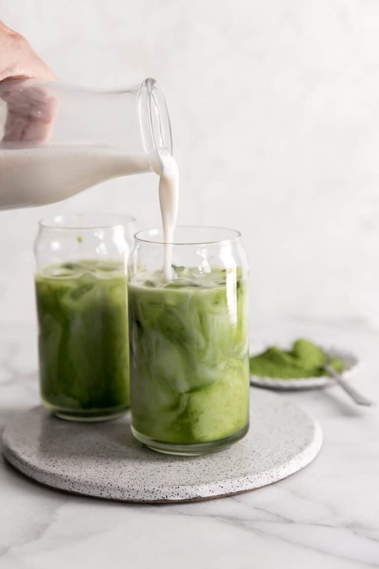 Iced Matcha Latte Recipe • Fit Mitten Kitchen