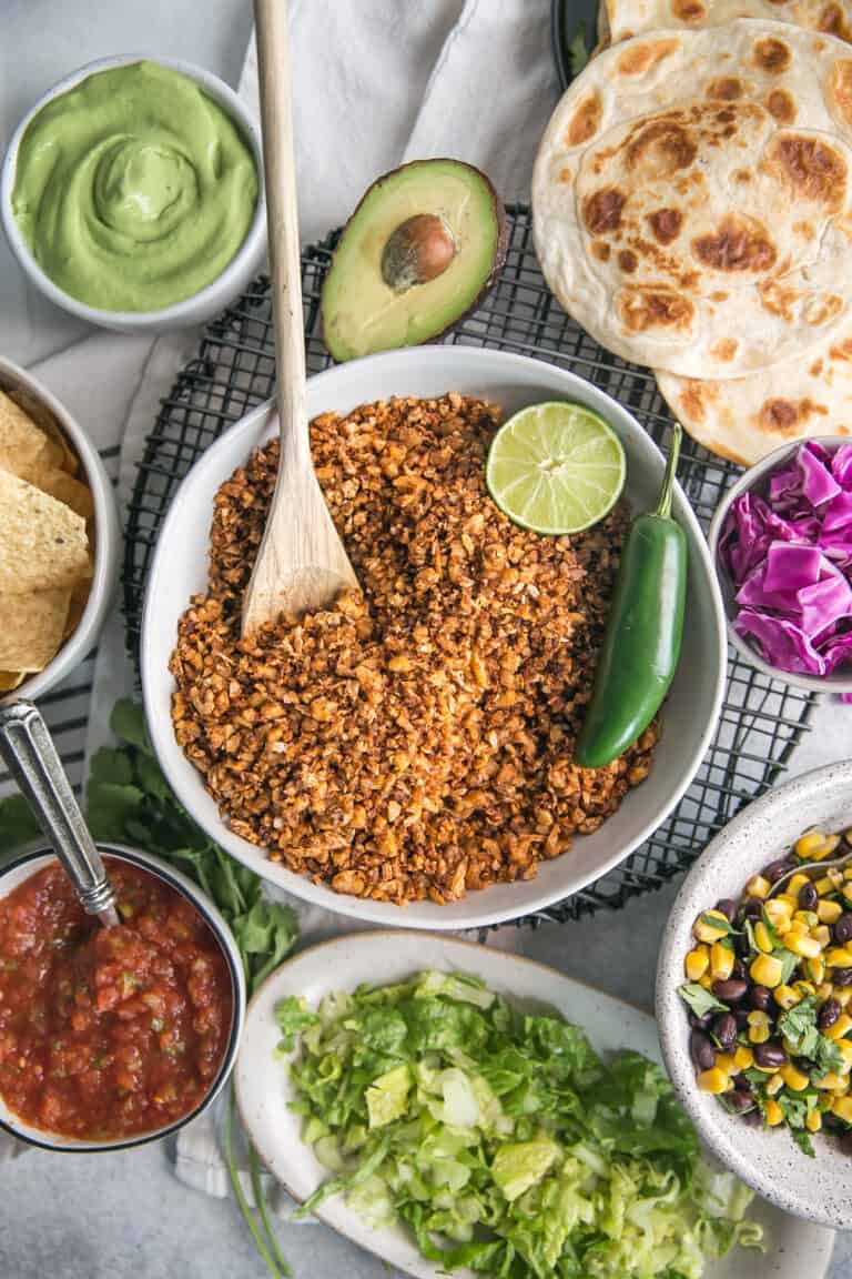 Vegan Walnut Taco Meat • Fit Mitten Kitchen