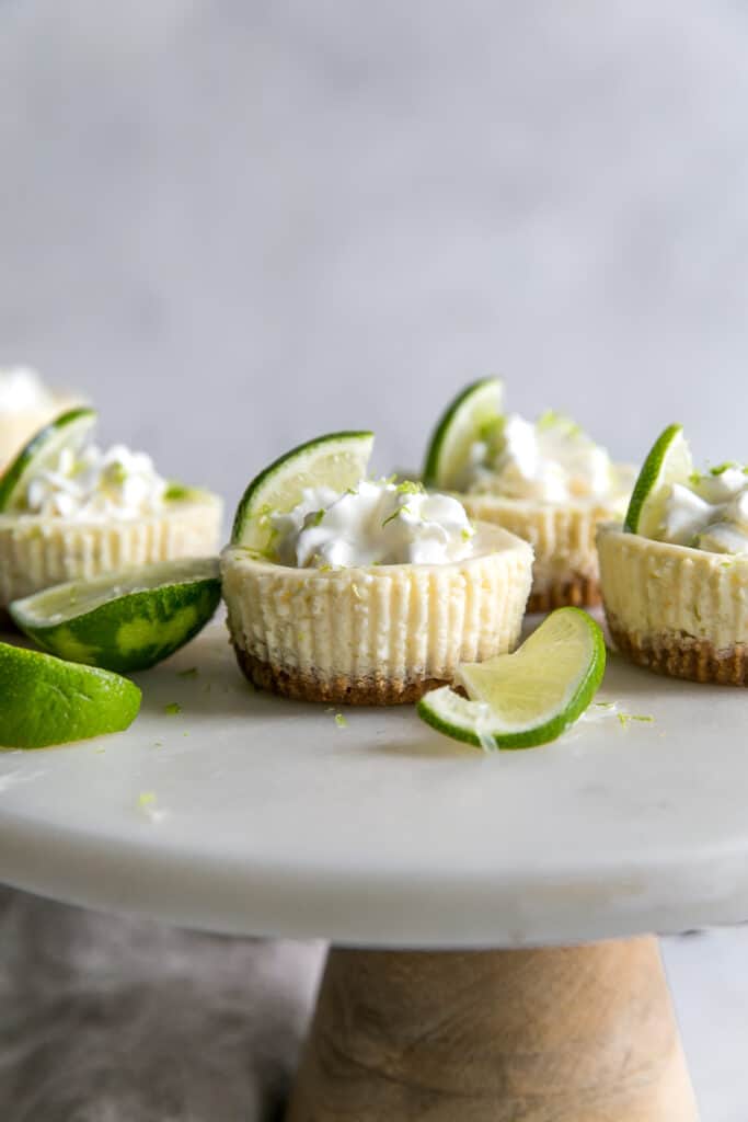 Mini Key Lime Cheesecakes • Fit Mitten Kitchen