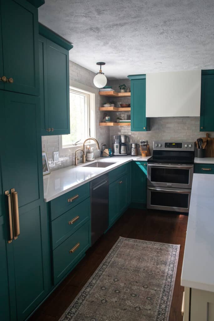 Our Teal Kitchen Remodel • Fit Mitten Kitchen