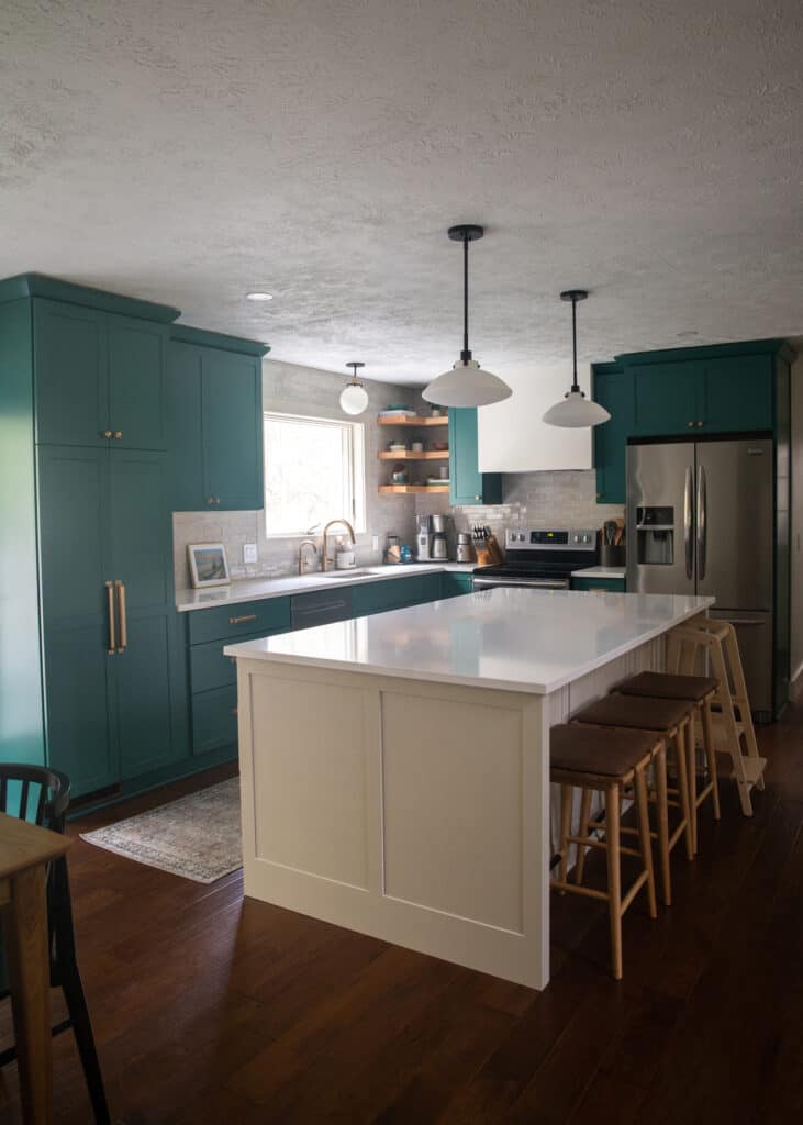 Our Teal Kitchen Remodel • Fit Mitten Kitchen
