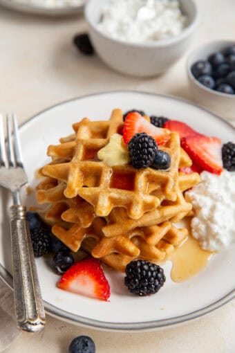 Cottage Cheese Waffles • Fit Mitten Kitchen