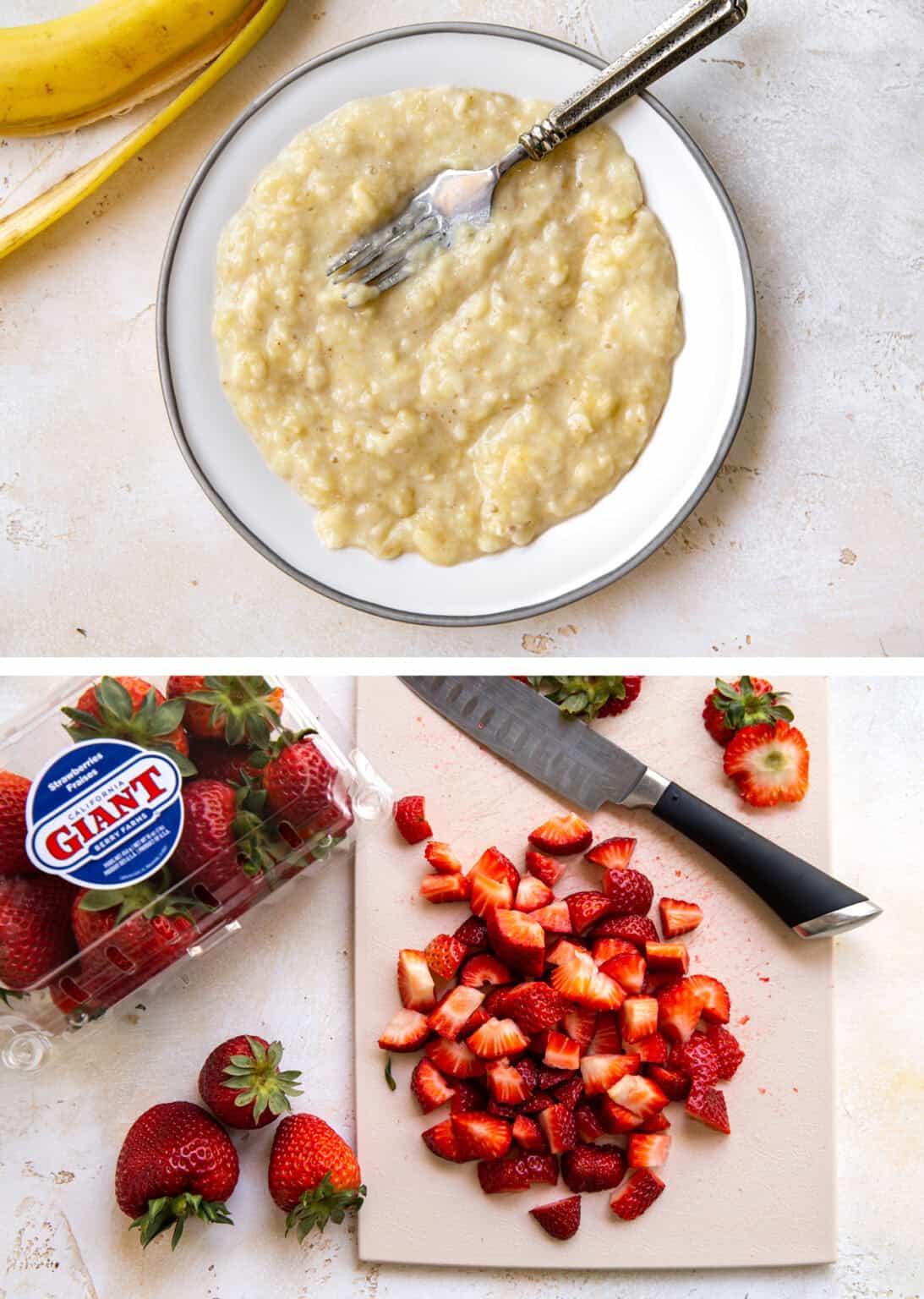 Strawberry Banana Muffins • Fit Mitten Kitchen