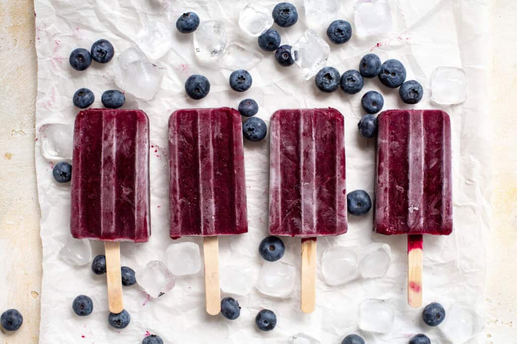 Blueberry Popsicles • Fit Mitten Kitchen